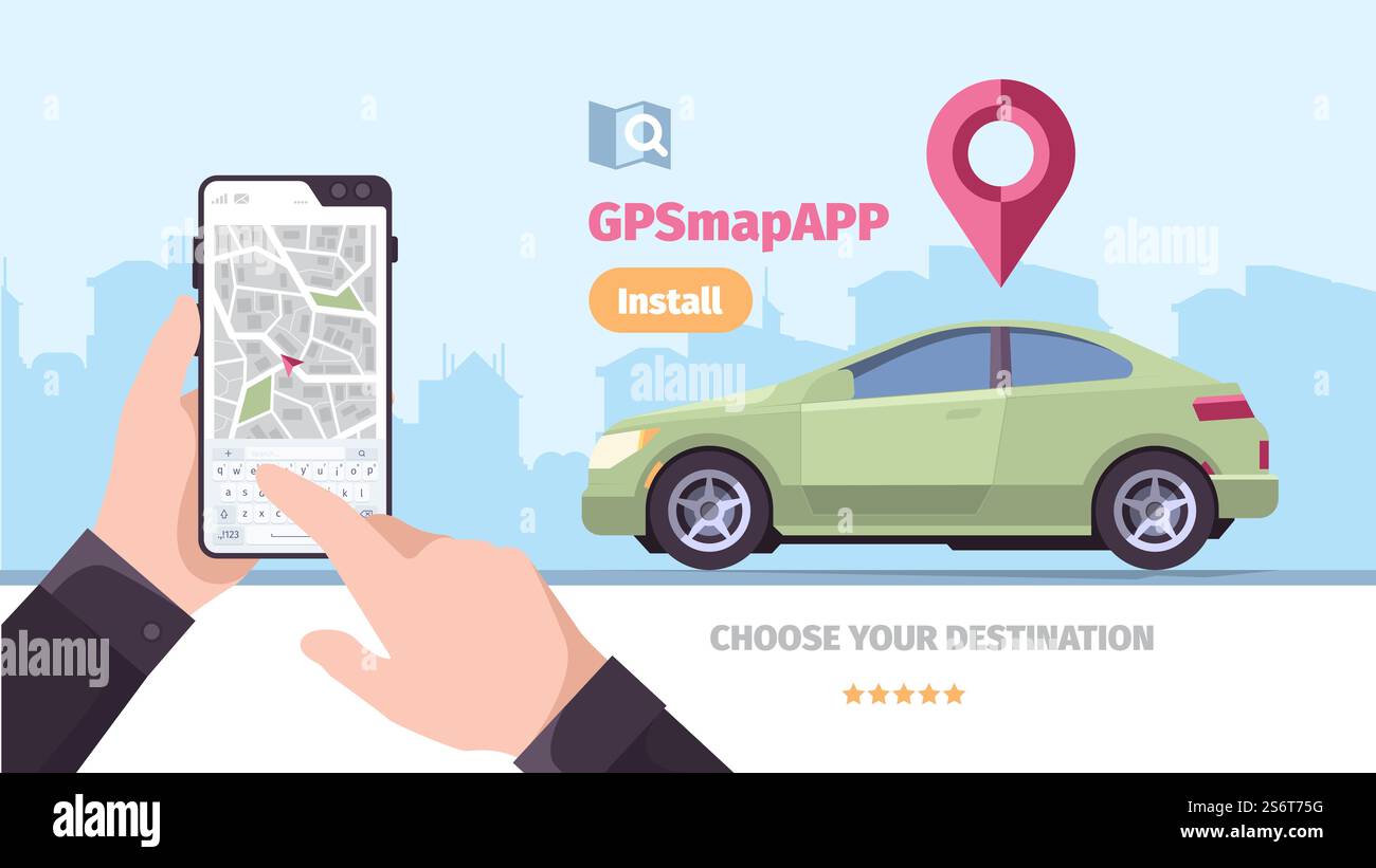 Route visualization Stock Vector Images - Alamy