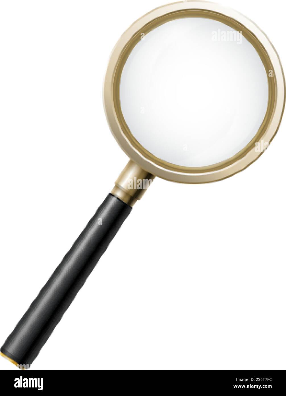 Magnifying glass. 3d magnifier isolated, business detective looking ...