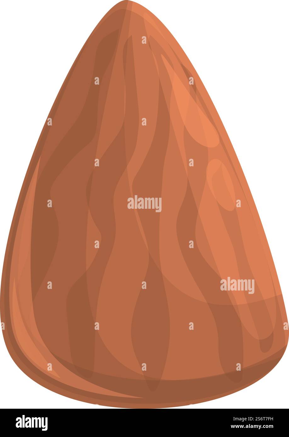Zinc almond icon cartoon vector. Mineral food. Suplement element. Zinc ...