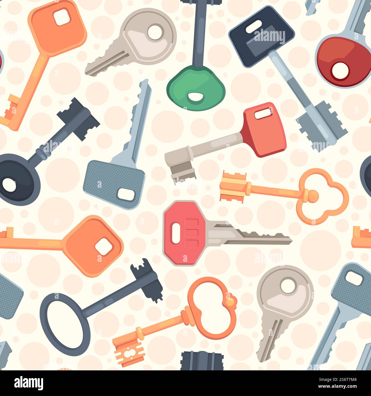 Keys pattern. Protection security symbols steel keys seamless ...