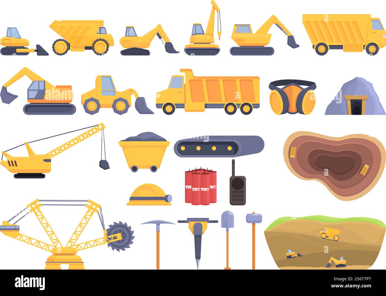 Oil extraction excavator Cut Out Stock Images & Pictures - Alamy
