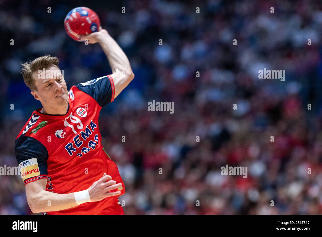 Kristian Bjørnsen of, Norway. , . during the 2025 IHF World Men's ...
