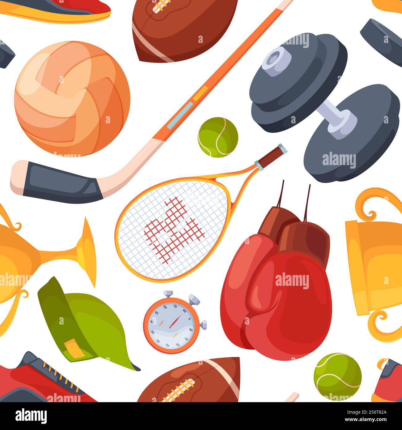 Sport pattern. Fitness club items collection textile design template ...