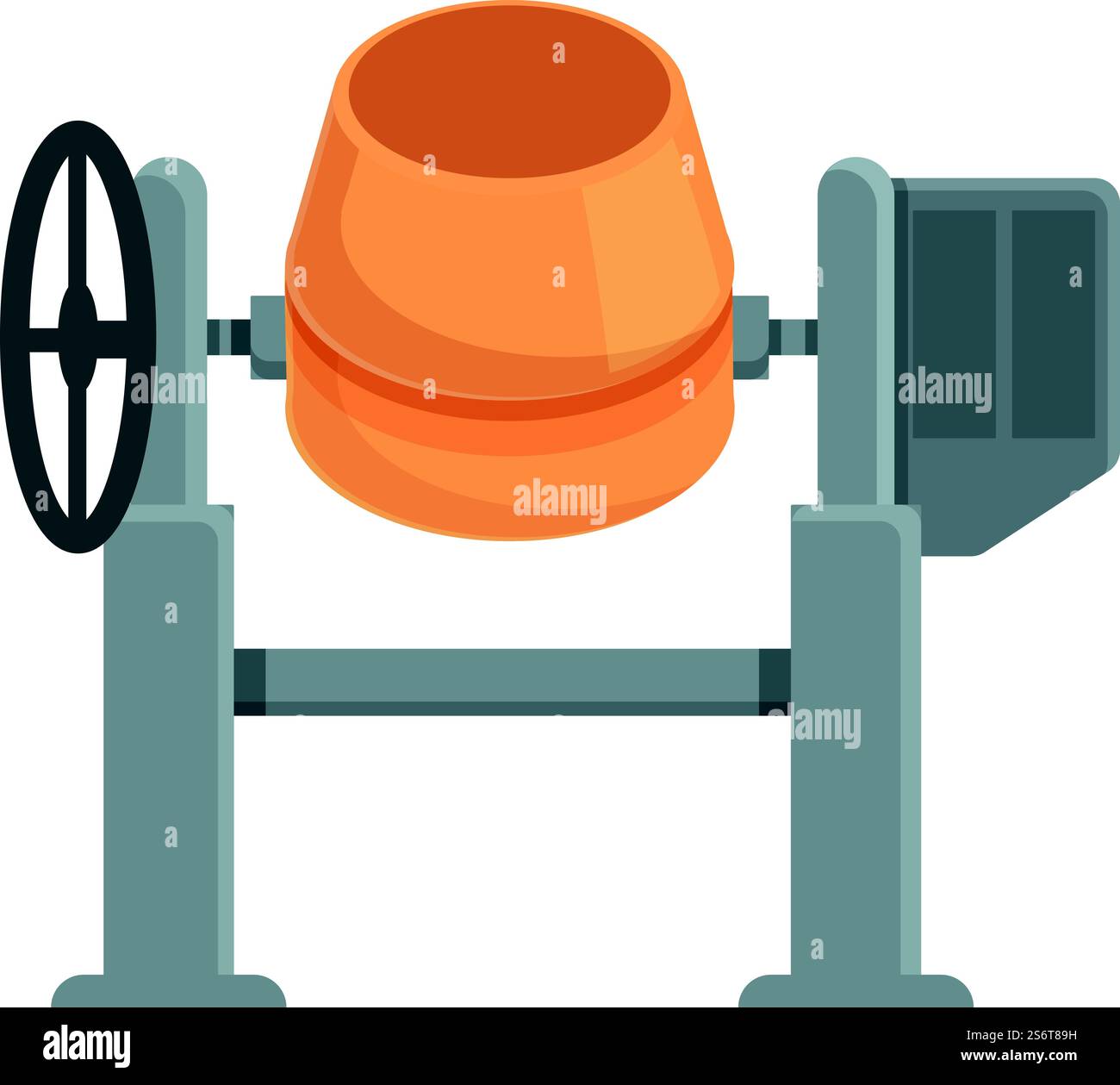 Classic mixer icon cartoon vector. Cement construction. Concrete mix ...