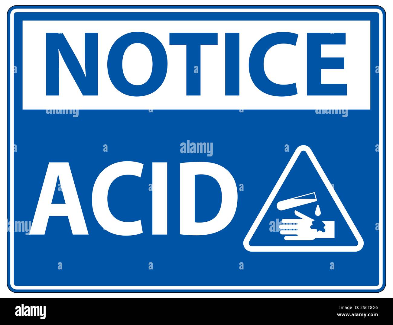 Label Acid Notice Sign On White Background Stock Vector Image & Art - Alamy
