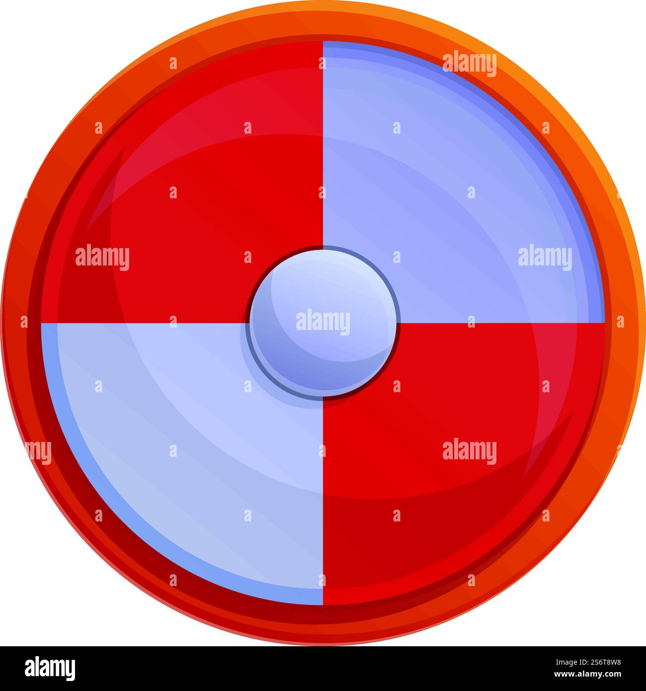 Gameplay round shield icon cartoon vector. Game ui. Casino machine ...