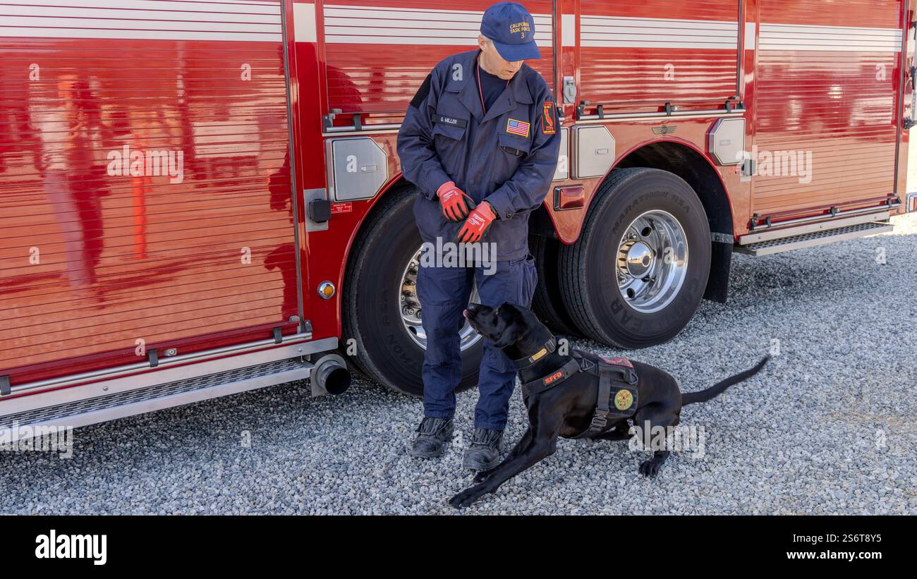 Pacific Palisades, California, USA. 17th Jan, 2025. Reva the Dog was ...
