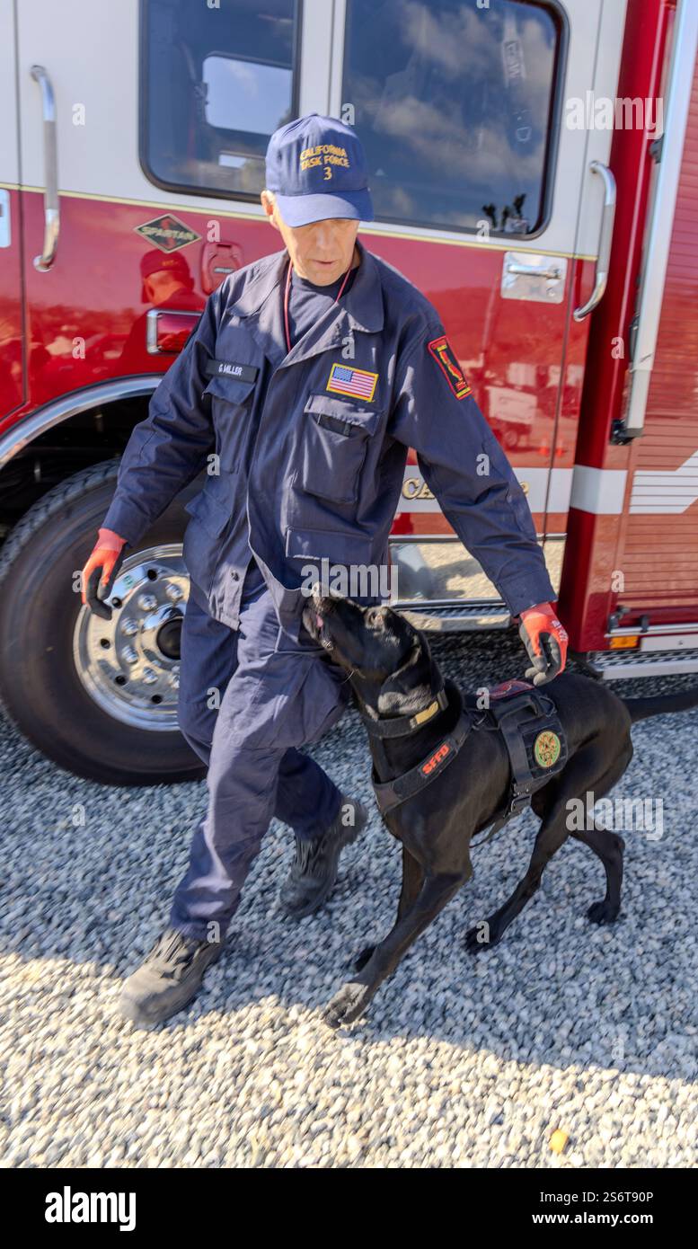 Pacific Palisades, California, USA. 17th Jan, 2025. Reva the Dog was ...