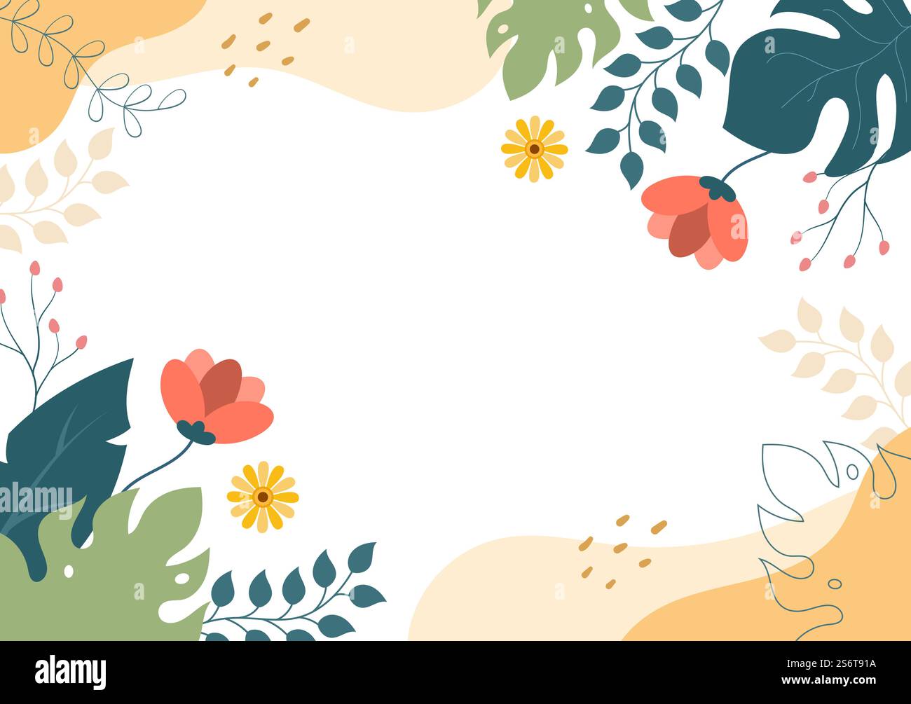 Spring Time Background with Flowers Season and Plant for Promotions ...