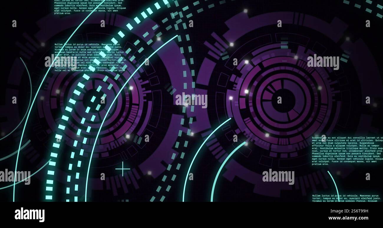 Image of digital data processing over scopes scanning Stock Photo - Alamy