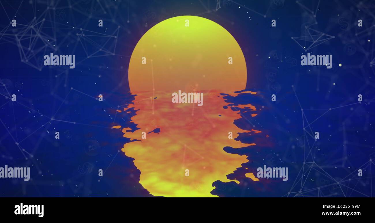 Animated digital data network connections hi-res stock photography and ...