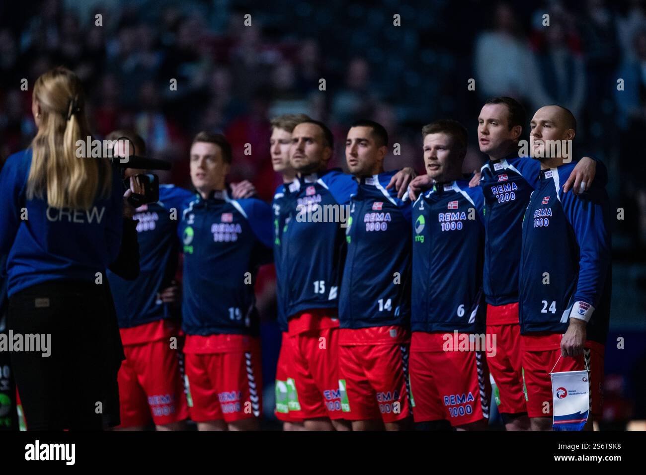 250117 Sebastian Barthold, Sander Sagosen and Christian O'Sullivan of ...