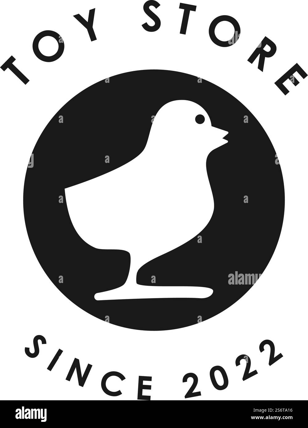 Duck cartoon toy store logo design Stock Vector Image & Art - Alamy