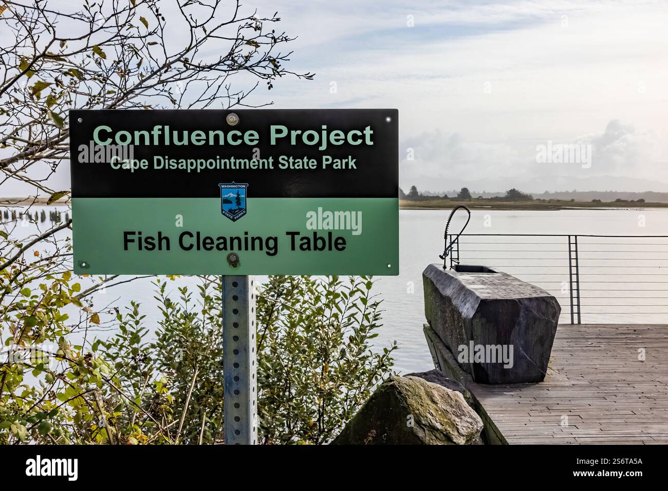 Fish cleaning station, part of Confluence Project designed by Maya Lin ...