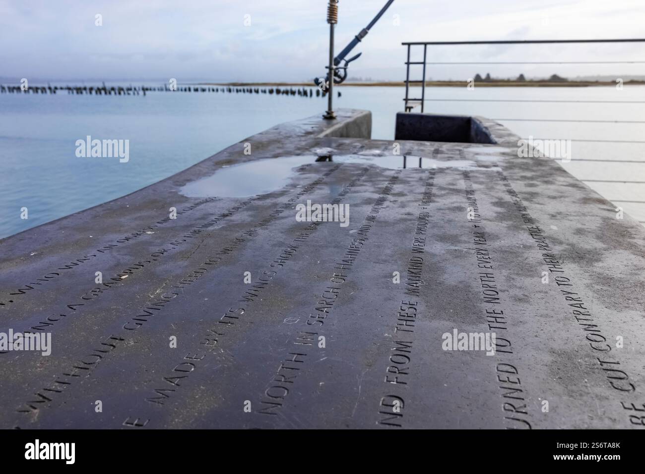 Fish cleaning station, part of Confluence Project designed by Maya Lin ...