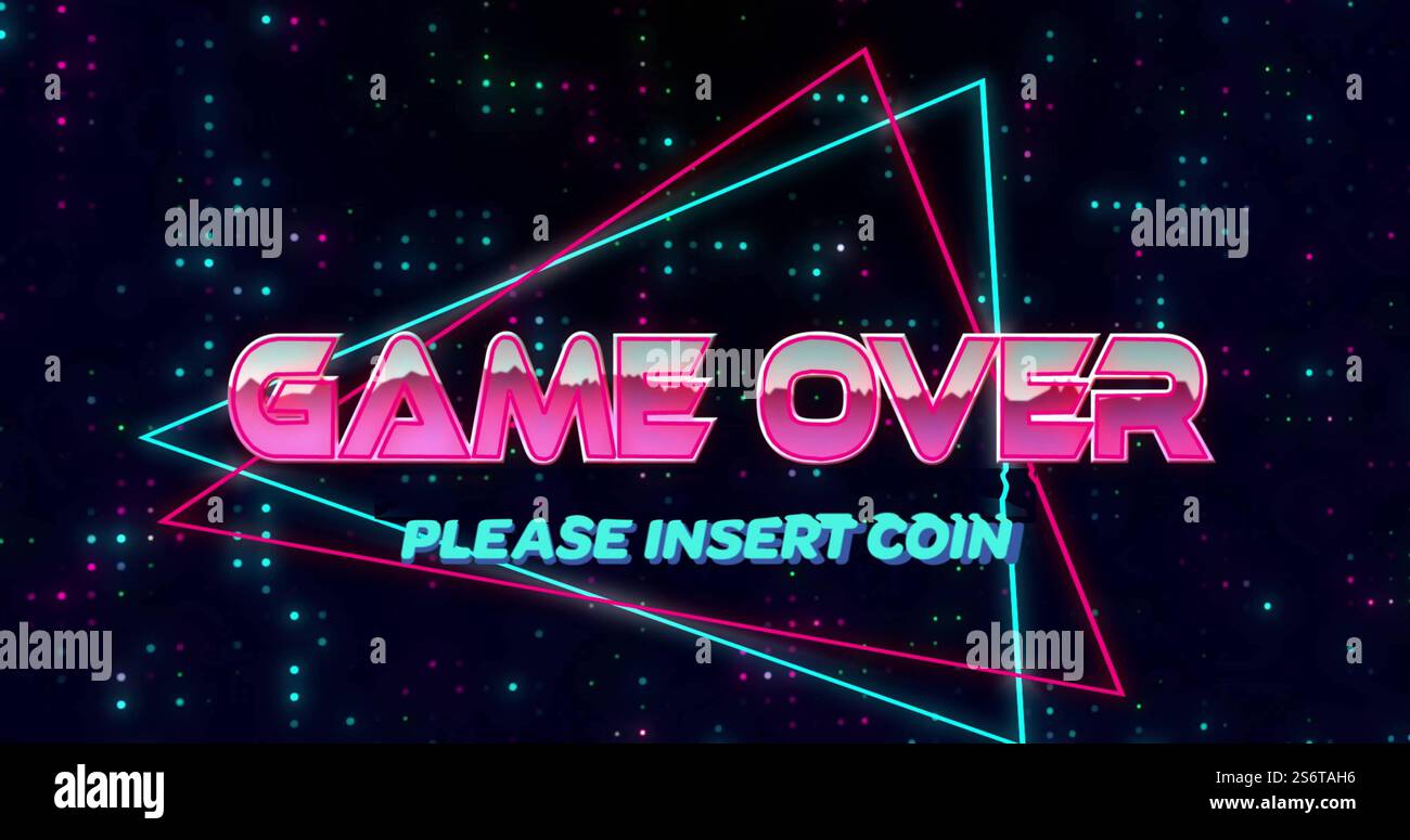Animation game over please insert hi-res stock photography and images ...