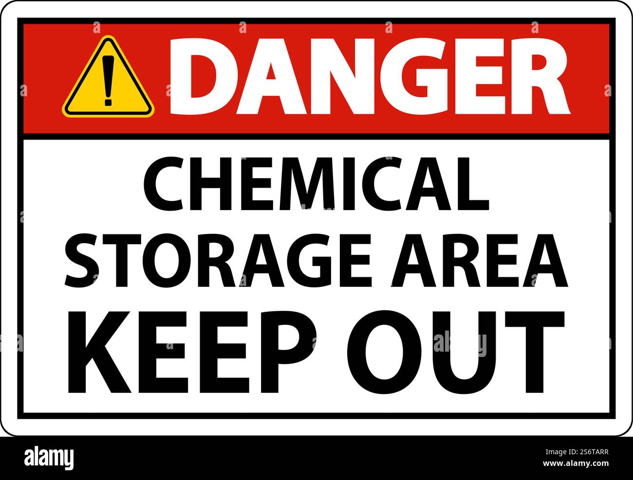Danger Label Chemical Storage Area Keep Out Sign Stock Vector Image ...