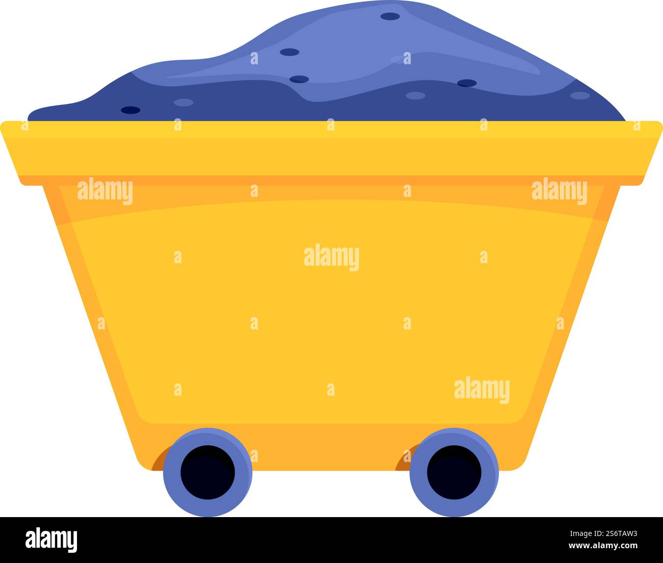 Mine wagon icon cartoon vector. Mining industry. Work sand. Mine wagon ...