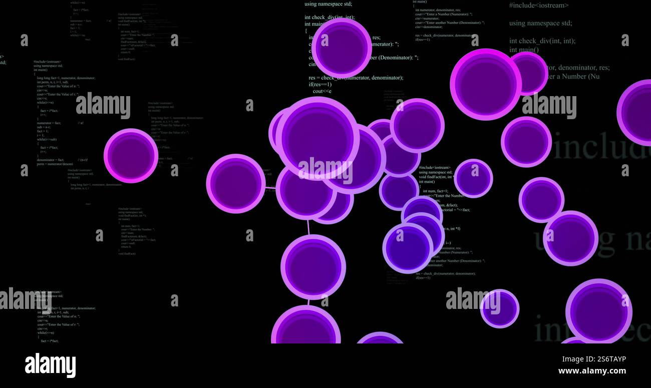 Network Of User Icons Connected By Lines Over Programming Code Image