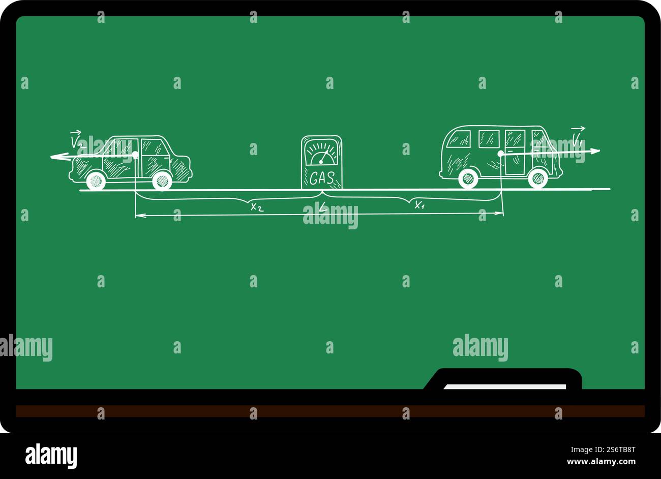 Classroom Blackboard Icon. Editable Bold Outline With Color Fill Design ...
