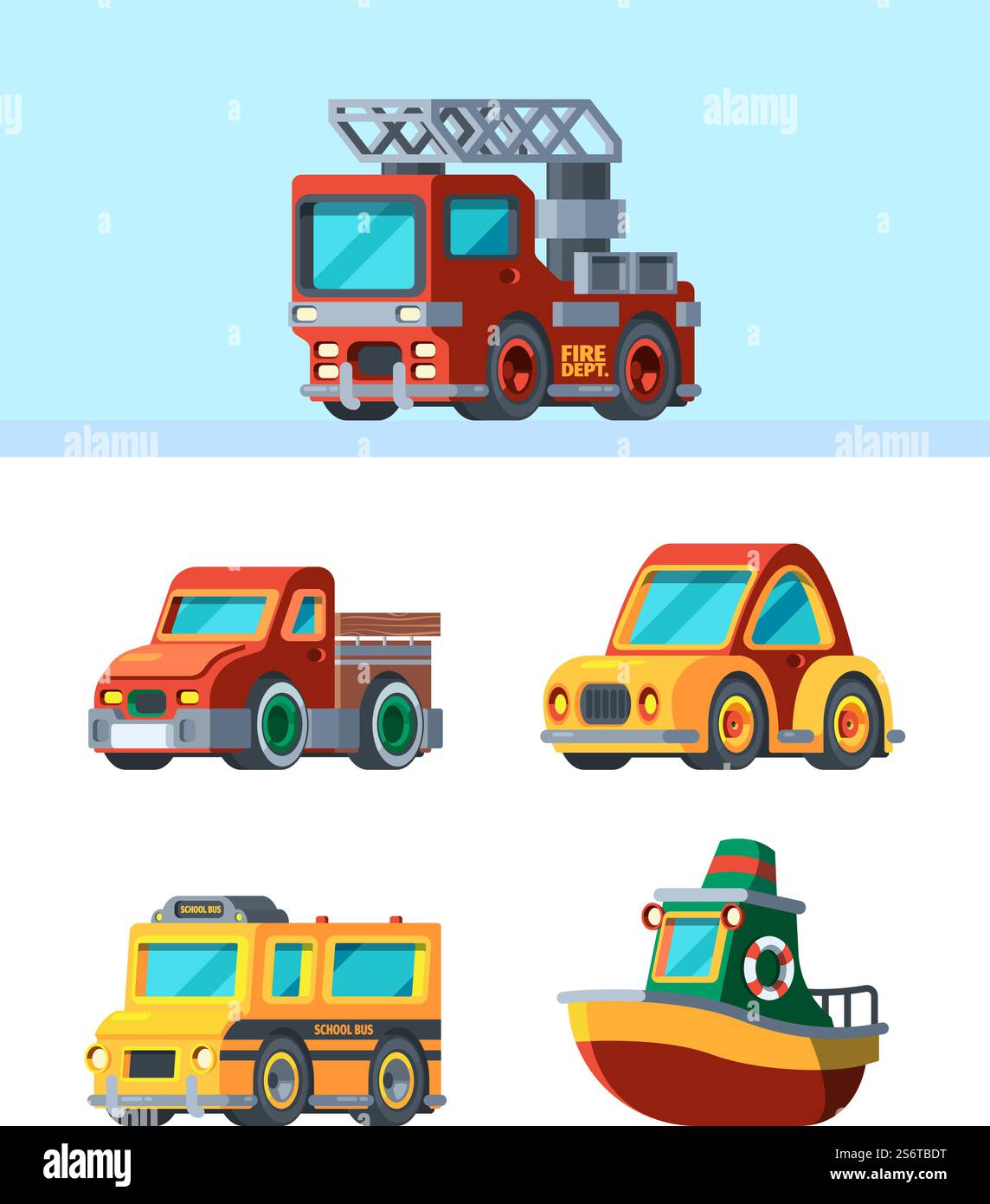 Children in mini fire trucks hi-res stock photography and images - Alamy