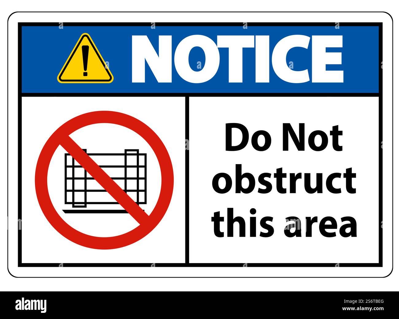 Notice block door sign Cut Out Stock Images & Pictures - Alamy