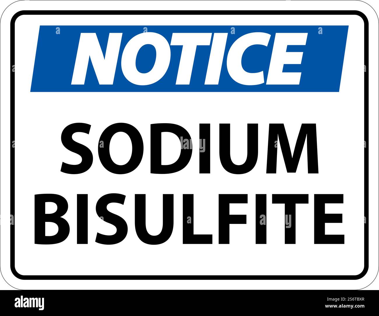 Chemical Notice Sign Sodium Bisulfite Label Stock Vector Image & Art ...