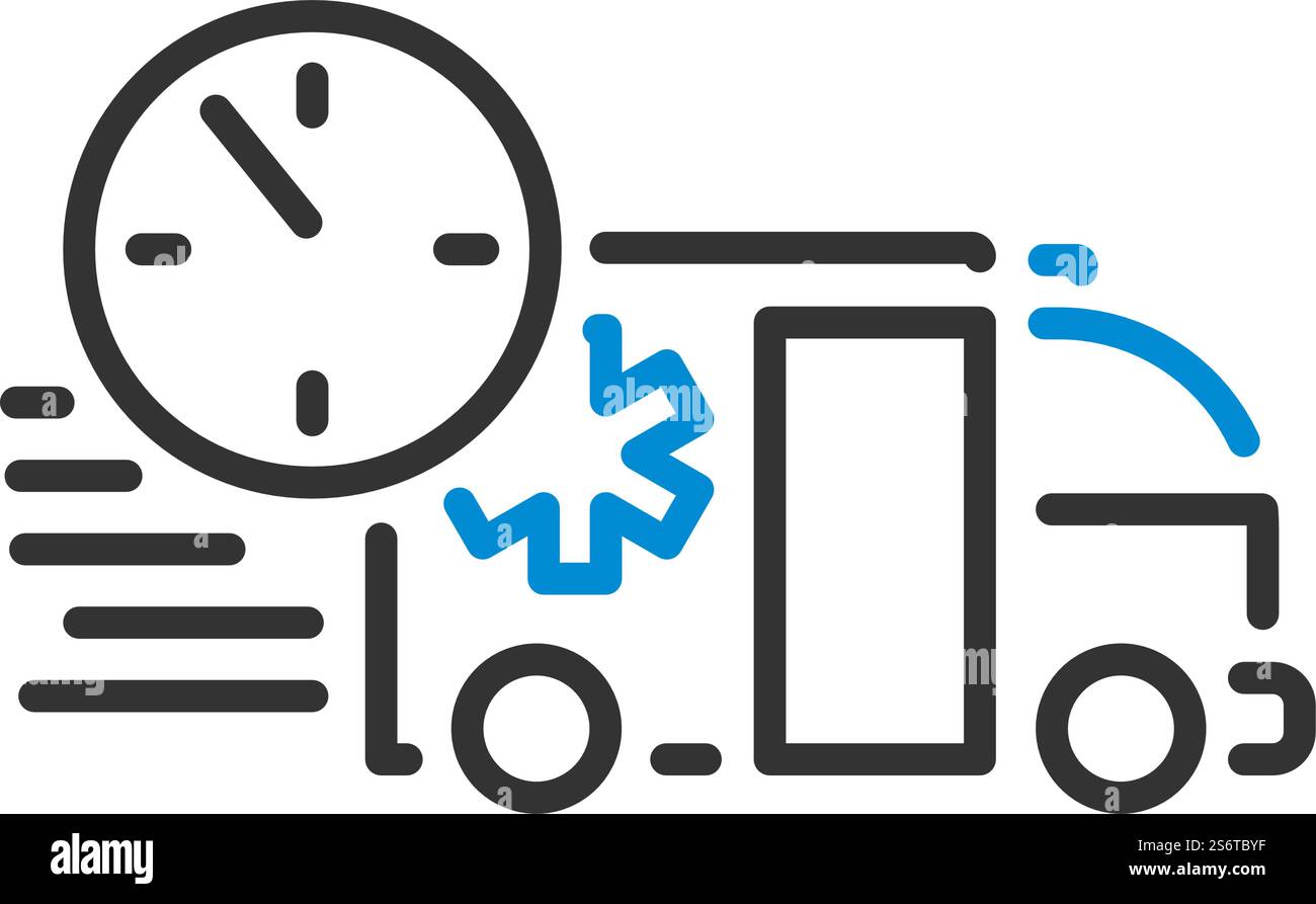 Fast Ambulance Car Icon. Editable Bold Outline With Color Fill Design ...