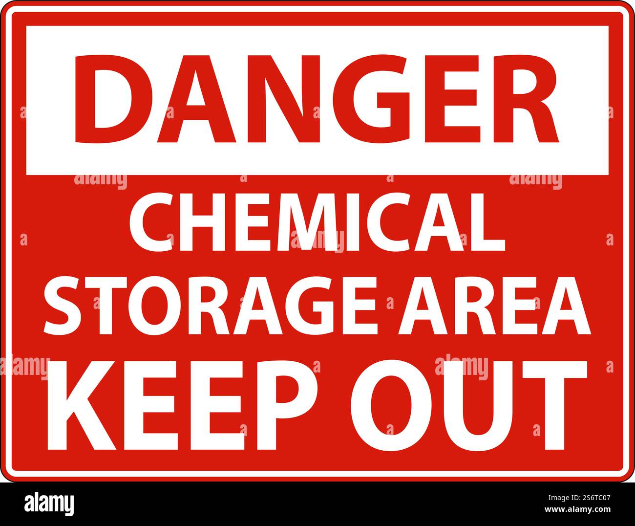 Danger Label Chemical Storage Area Keep Out Sign Stock Vector Image ...