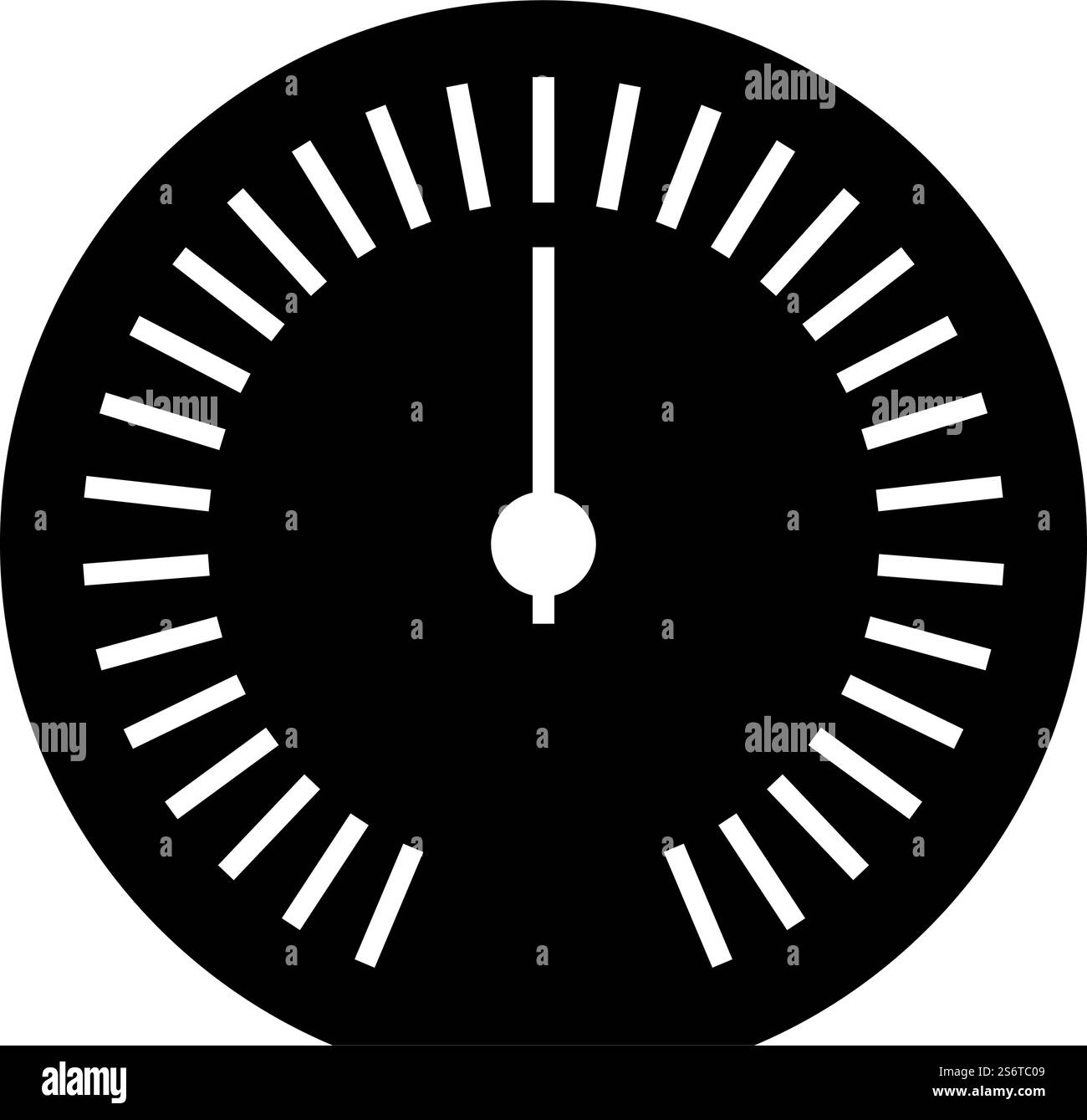 Speedometer Odometer Speed Counter Meter Icon Black Color Vector