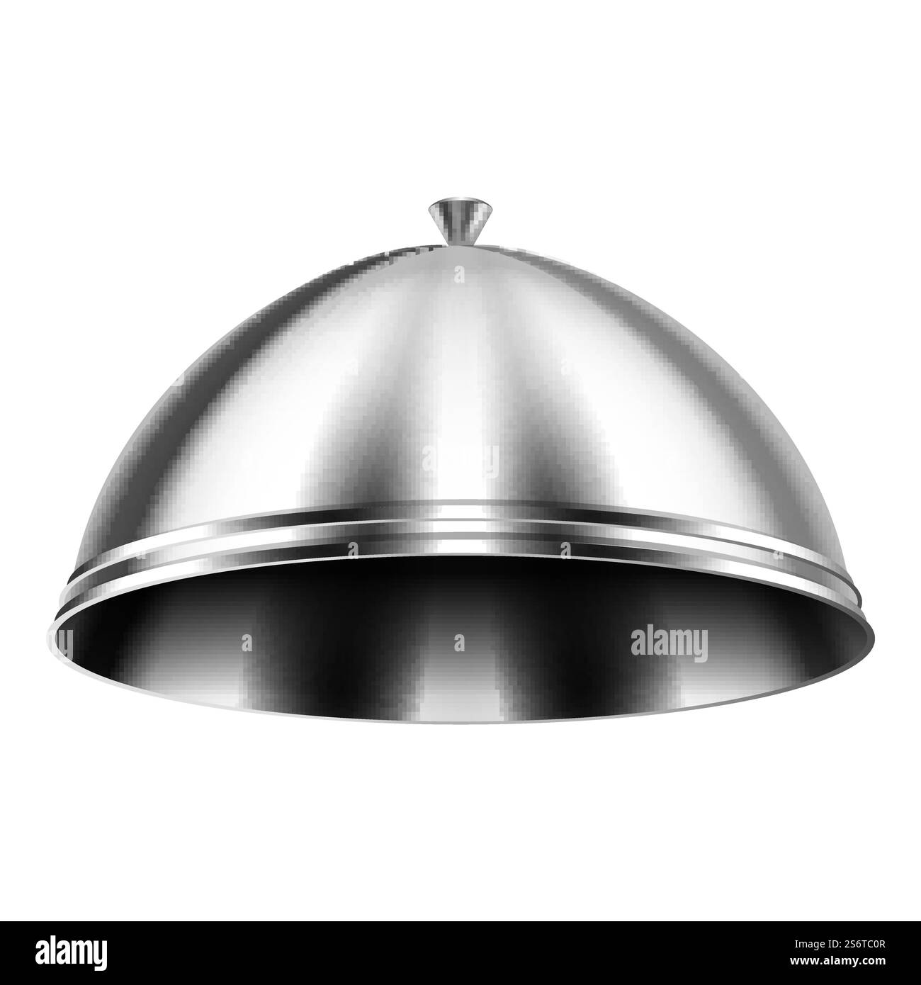 restaurant cloche food. metal tray. silver platter cover cap 3d ...