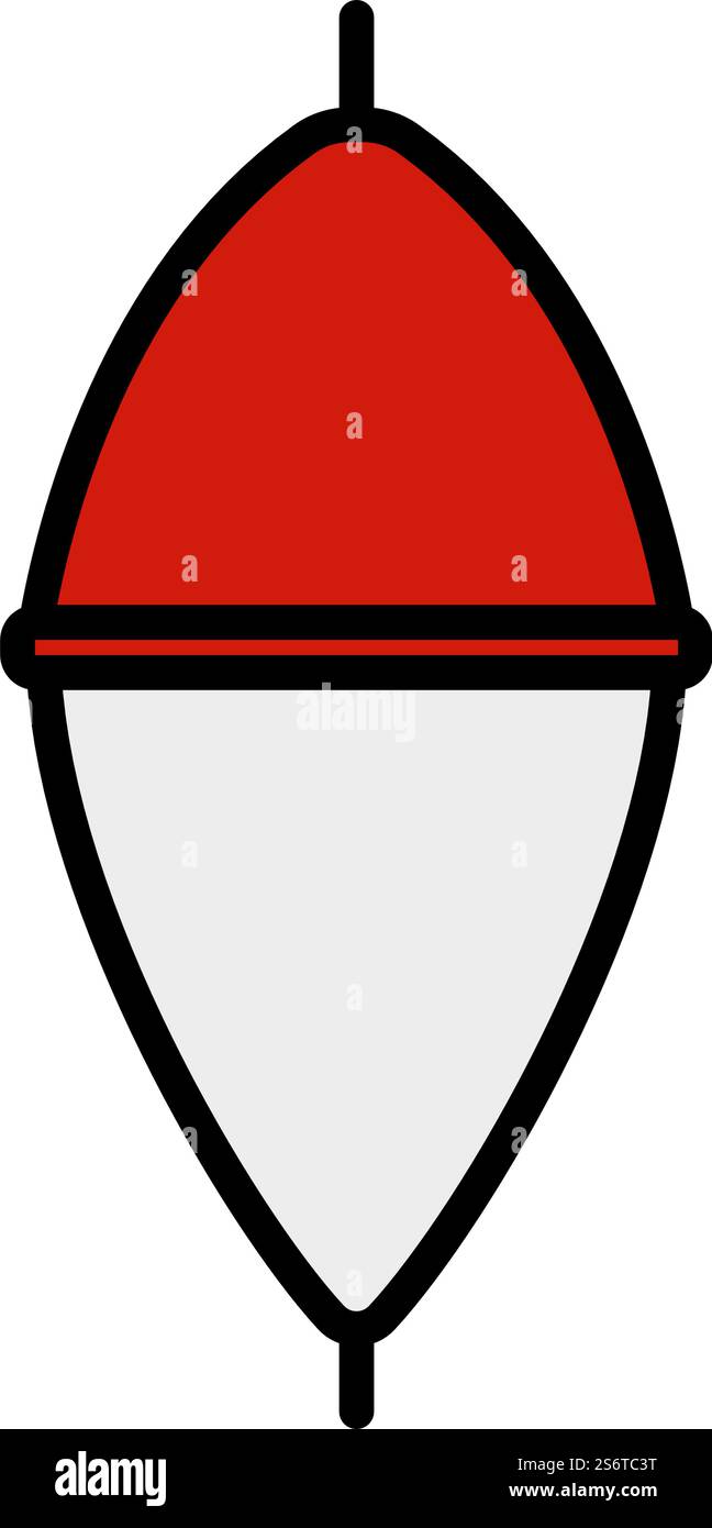 Icon Of Float. Editable Bold Outline With Color Fill Design. Vector ...