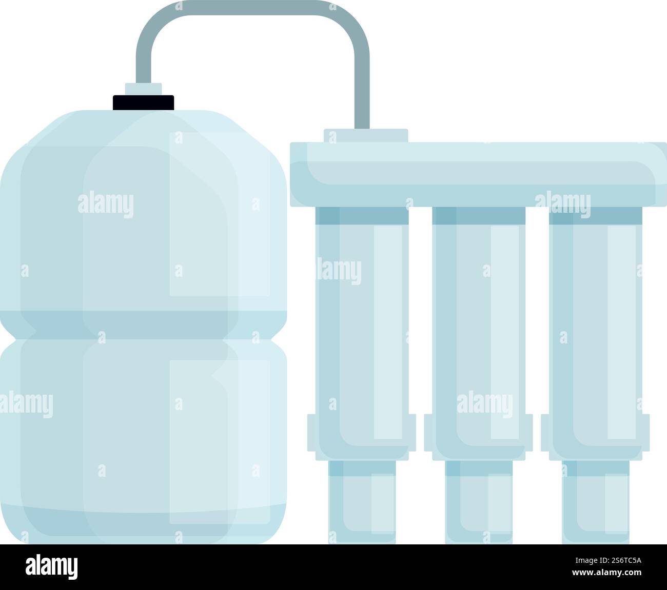 Osmosis tank icon cartoon vector. Water filter. Home plant. Osmosis ...