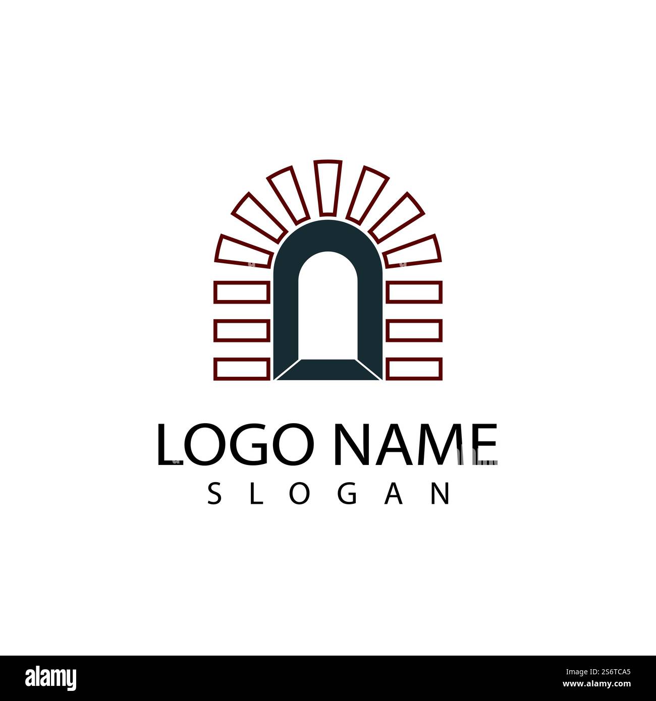 Brick bridge logo vector ilustration design Stock Vector Image & Art ...