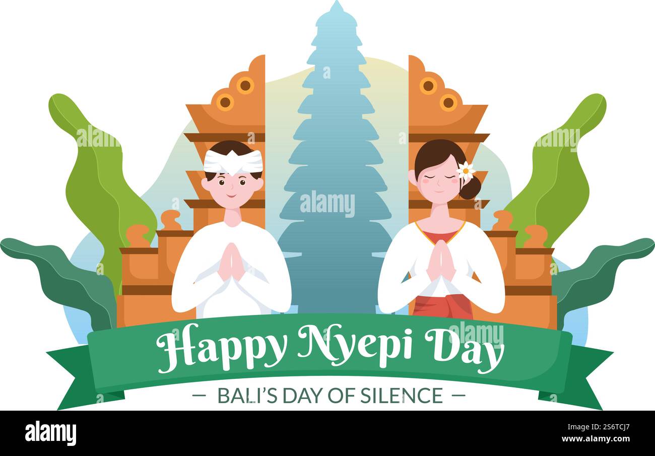 Happy Nyepi Day or Bali’s Silence for Hindu Ceremonies in Bali with ...