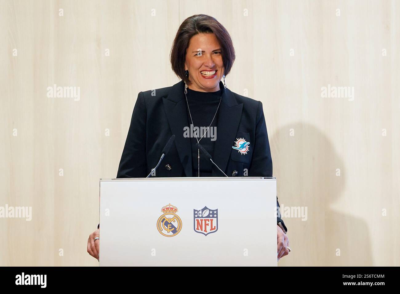 Madrid, Spain. 17th Jan, 2025. Pri Shumate, SVP Chief Marketing Officer ...