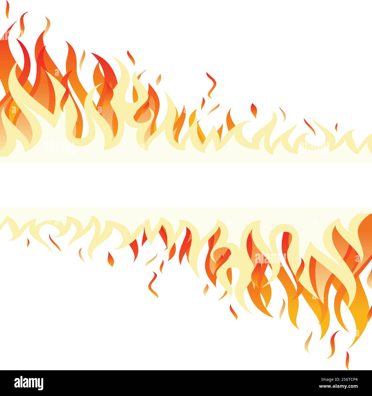 Cartoon fire flame. Modern light effect for web Design in flat style ...