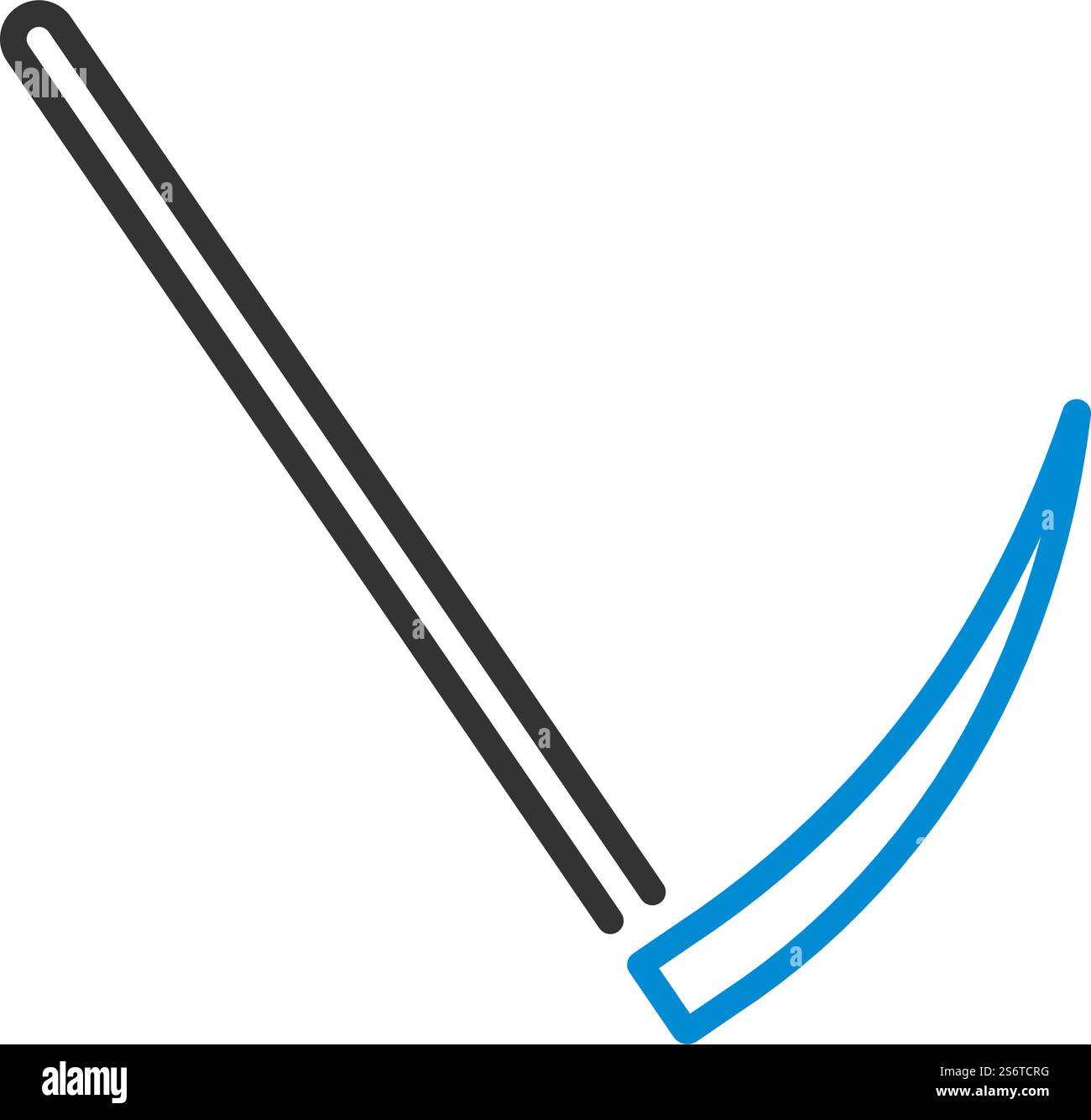 Scythe Icon. Editable Bold Outline With Color Fill Design. Vector ...