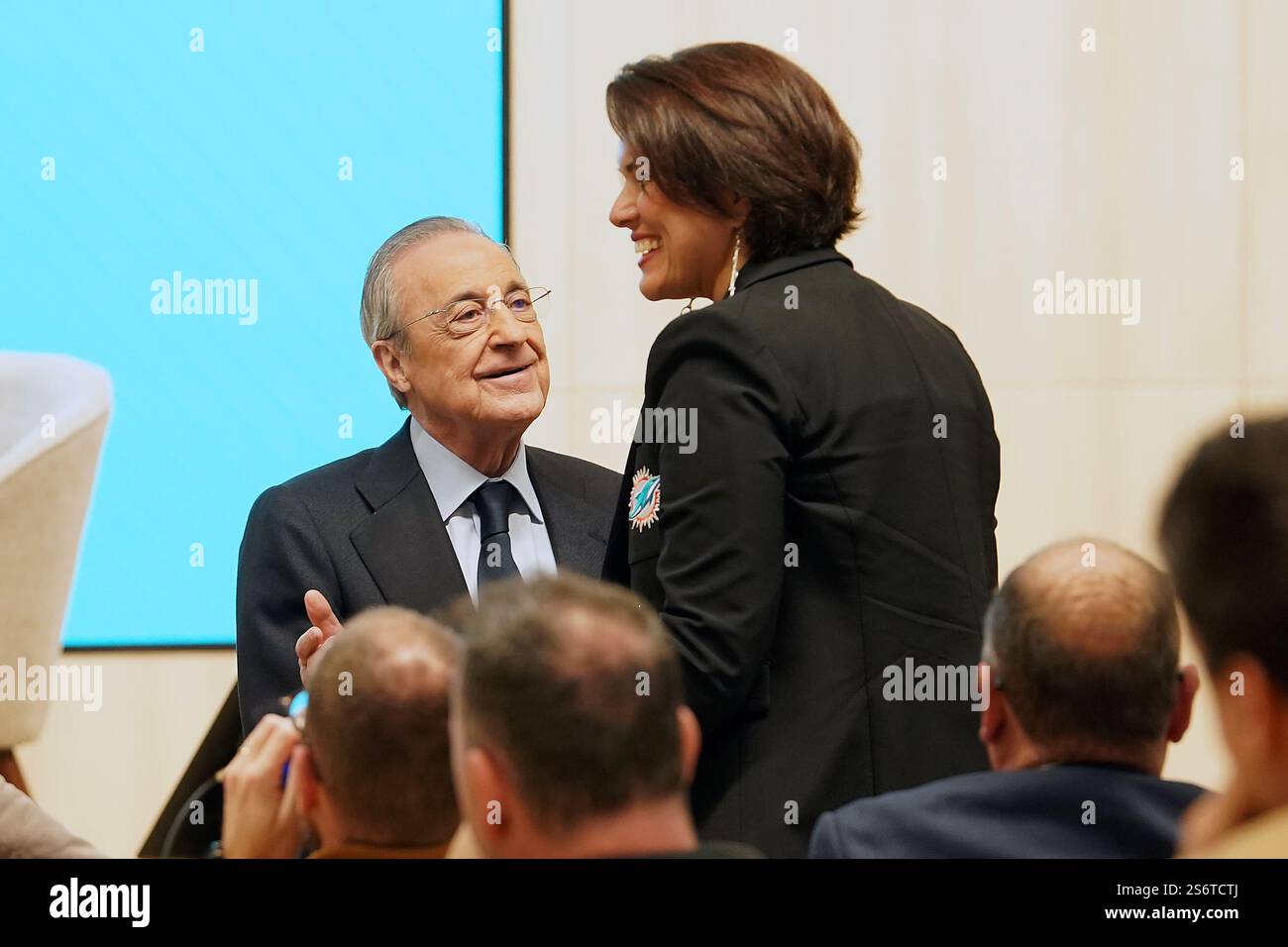 Madrid, Spain. 17th Jan, 2025. Real Madrid's President Florentino Perez ...