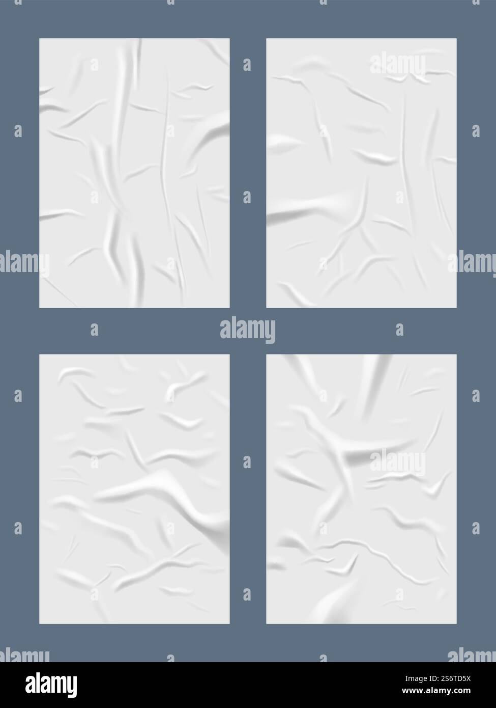 Glue paper. Street ads poster for wall realistic textures decent vector ...