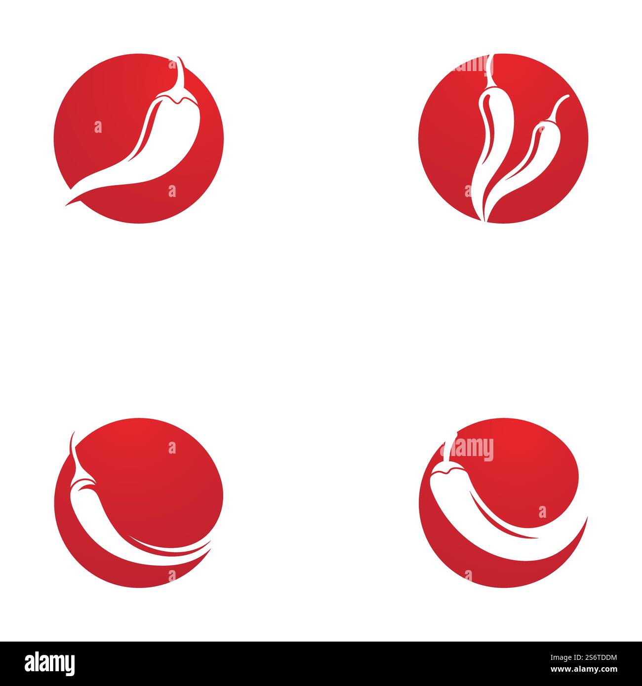 chili hot and spicy food vector logo design inspiration for mexican ...