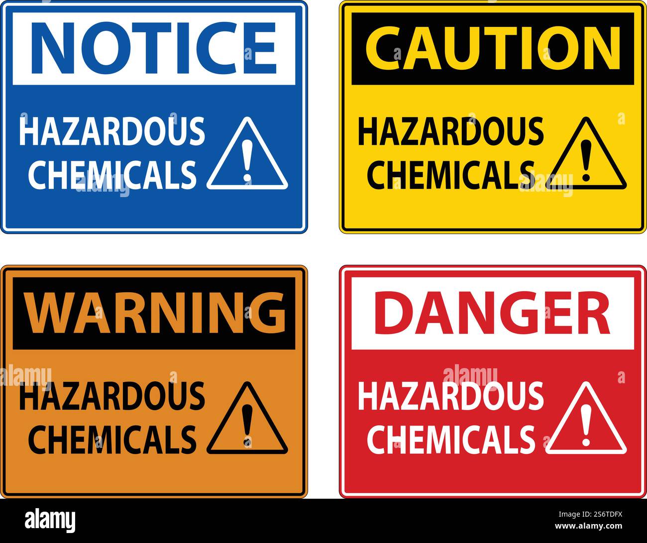 Hazardous Chemicals Sign On White Background Stock Vector Image & Art ...