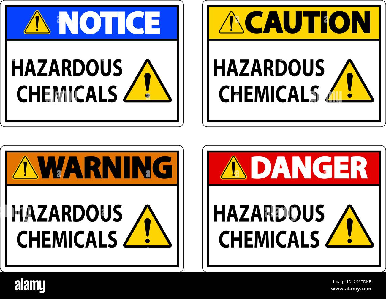 Hazardous Chemicals Sign On White Background Stock Vector Image & Art ...