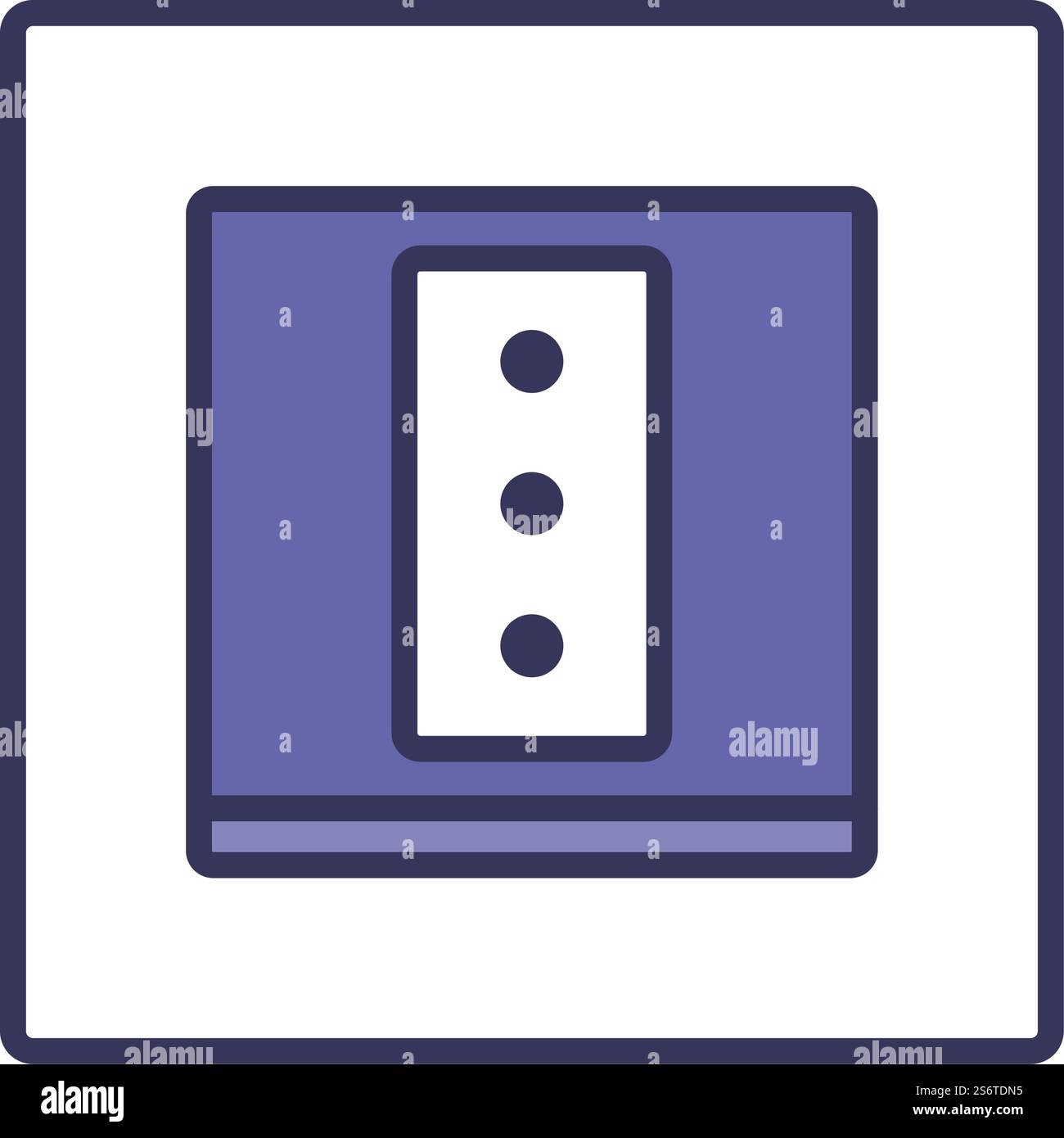 Italy Electrical Socket Icon. Editable Bold Outline With Color Fill ...