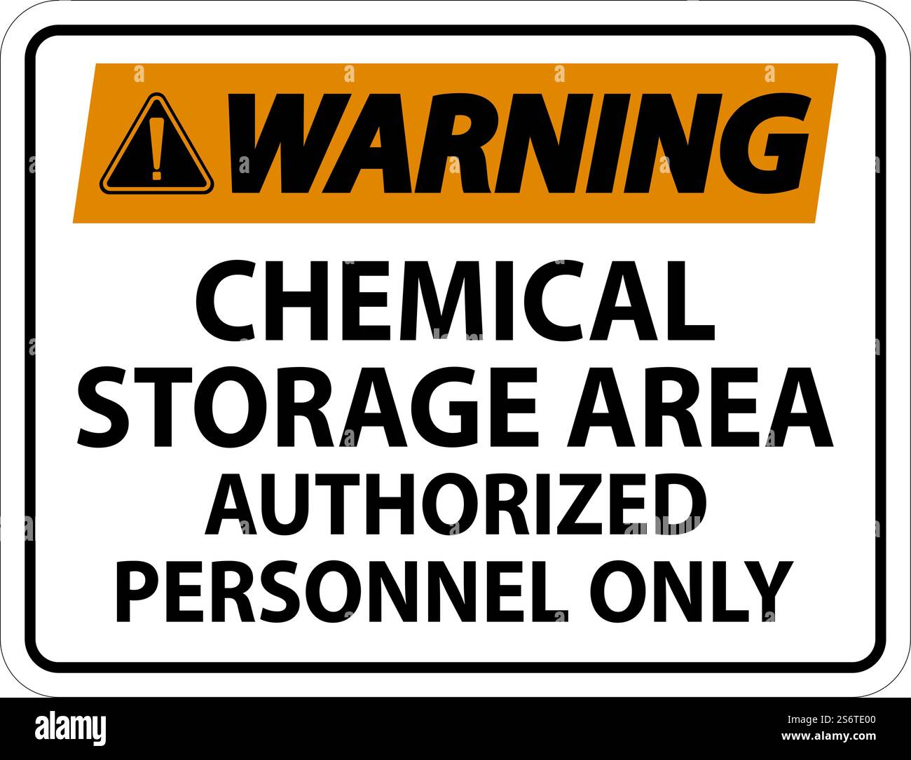 Warning Chemical Storage Area Authorized Personnel Only Symbol Sign ...