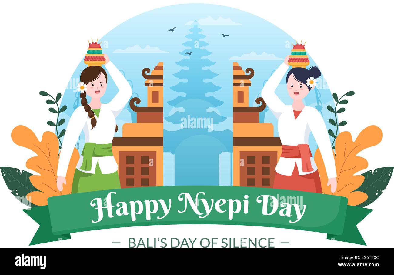Happy Nyepi Day or Bali’s Silence for Hindu Ceremonies in Bali with ...