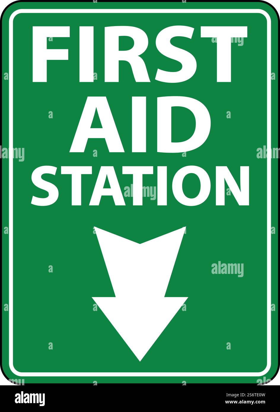 First Aid Station Sign on white background Stock Vector Image & Art - Alamy