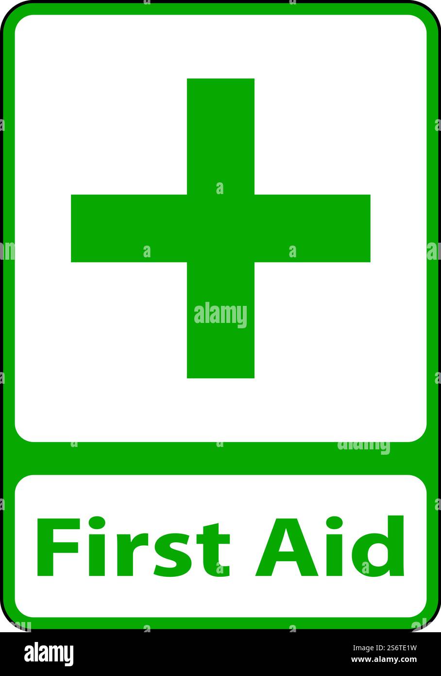 First Aid Station Sign on white background Stock Vector Image & Art - Alamy