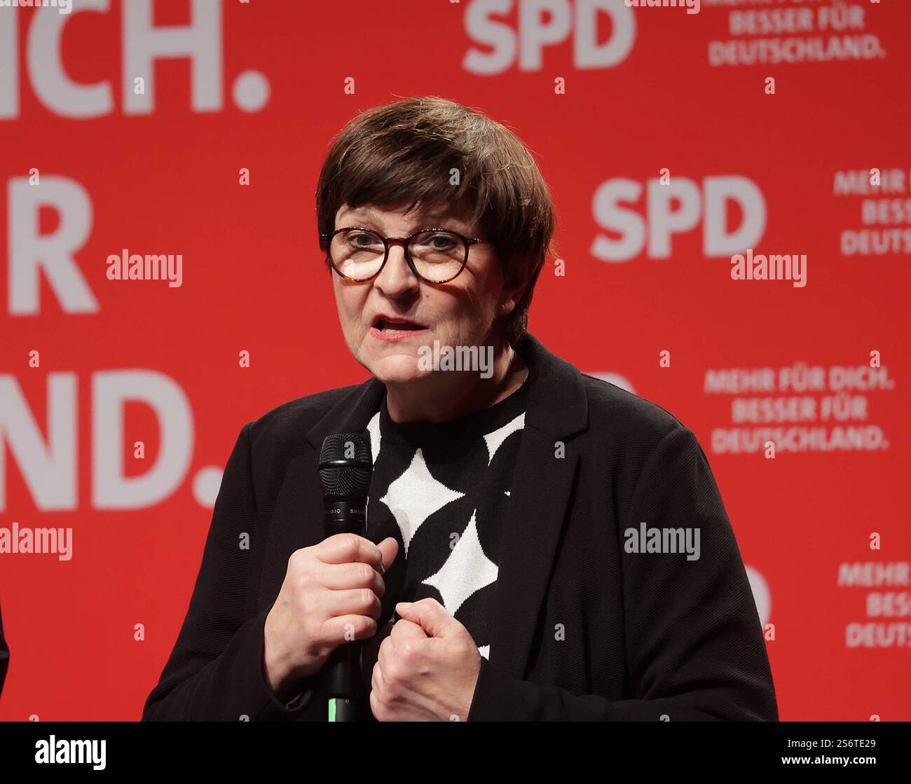 Saskia Esken SPD im Bild Bundestagswahlkampf 2025, Auftaktveranstaltung ...