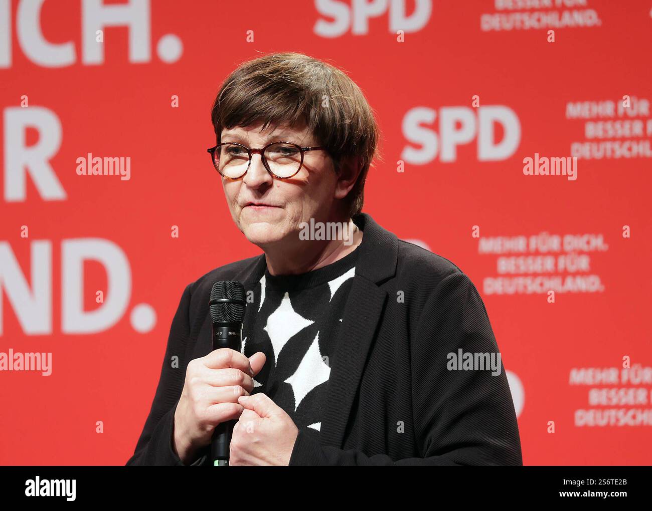 Saskia Esken SPD im Bild Bundestagswahlkampf 2025, Auftaktveranstaltung ...